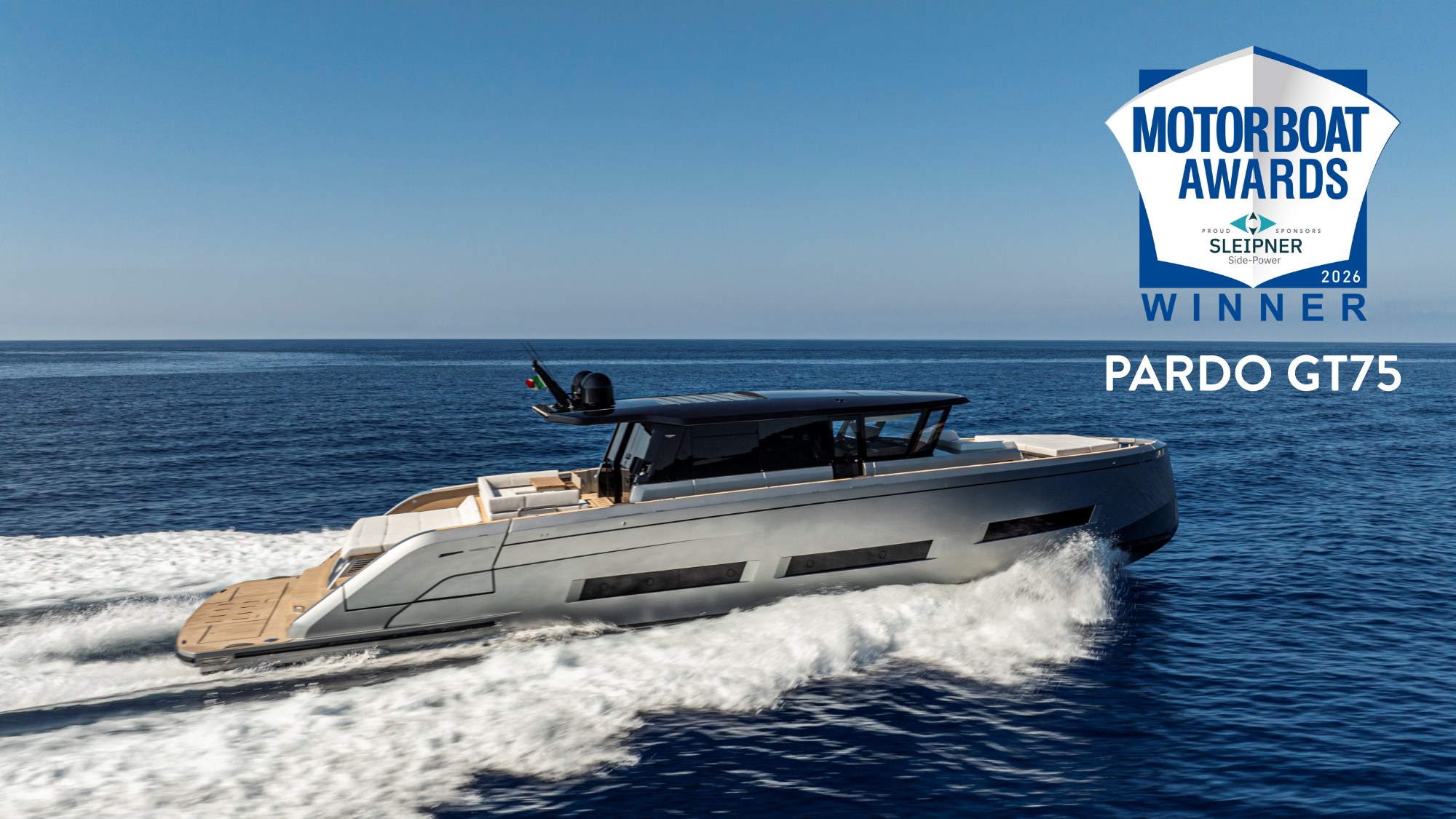 Pardo GT75 won the 2026 Motor Boat Award for Best Sportscruiser Motor ...